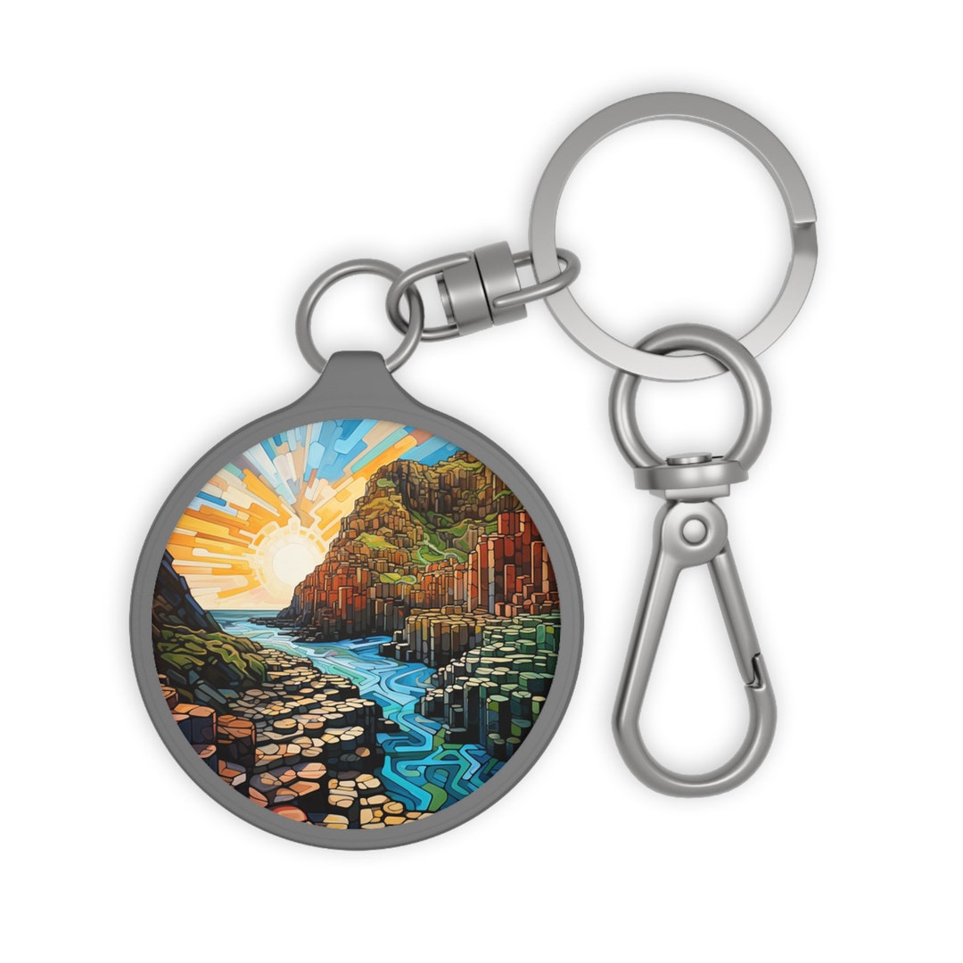 Giant's Causeway Northern Ireland Keychain - Etsy