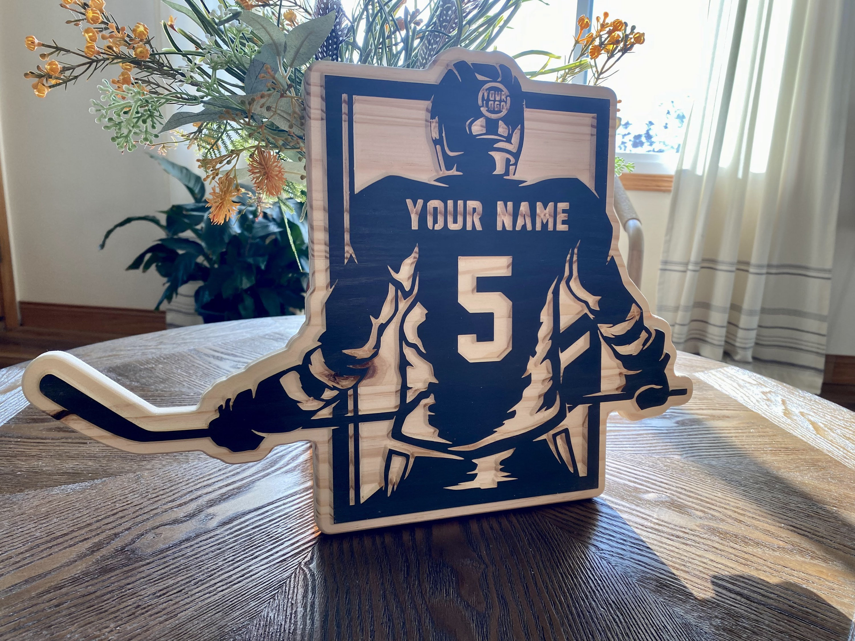 Custom Hockey Player Sign - Etsy