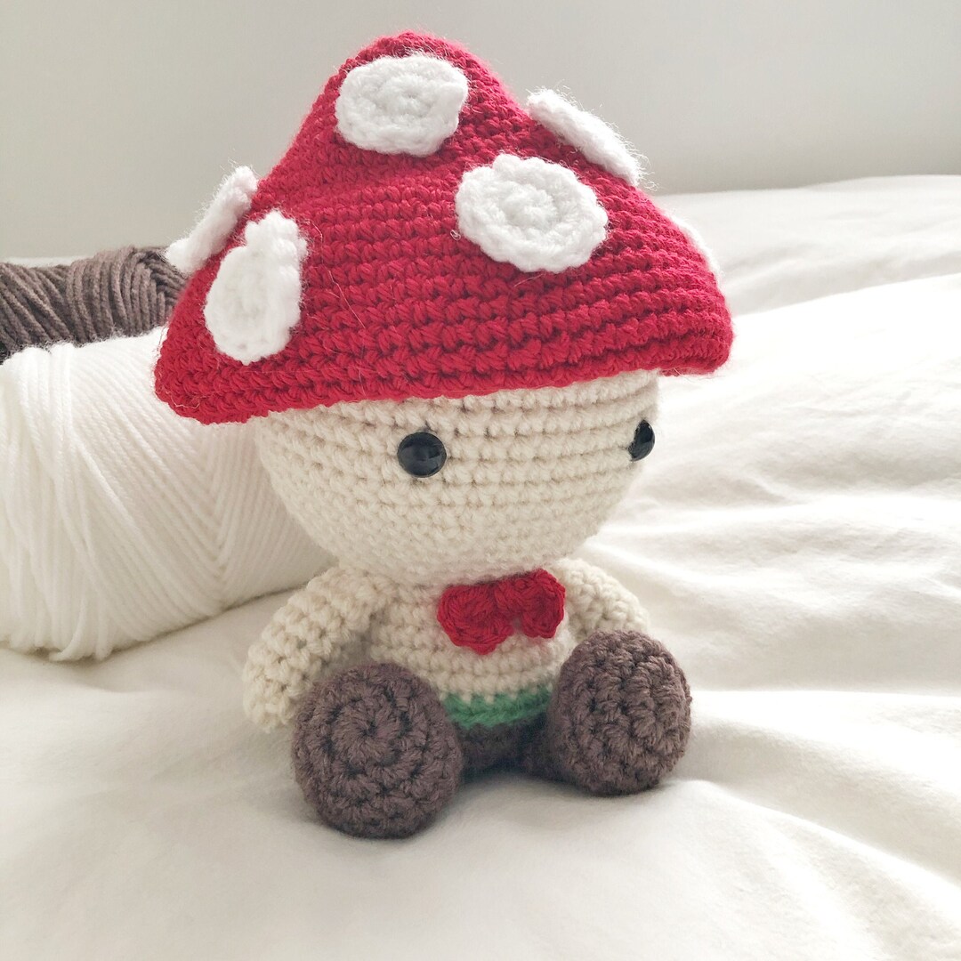 Handmade Toadstool, Toadstool Plush, Toadstool Knit, Cute Mushroom ...