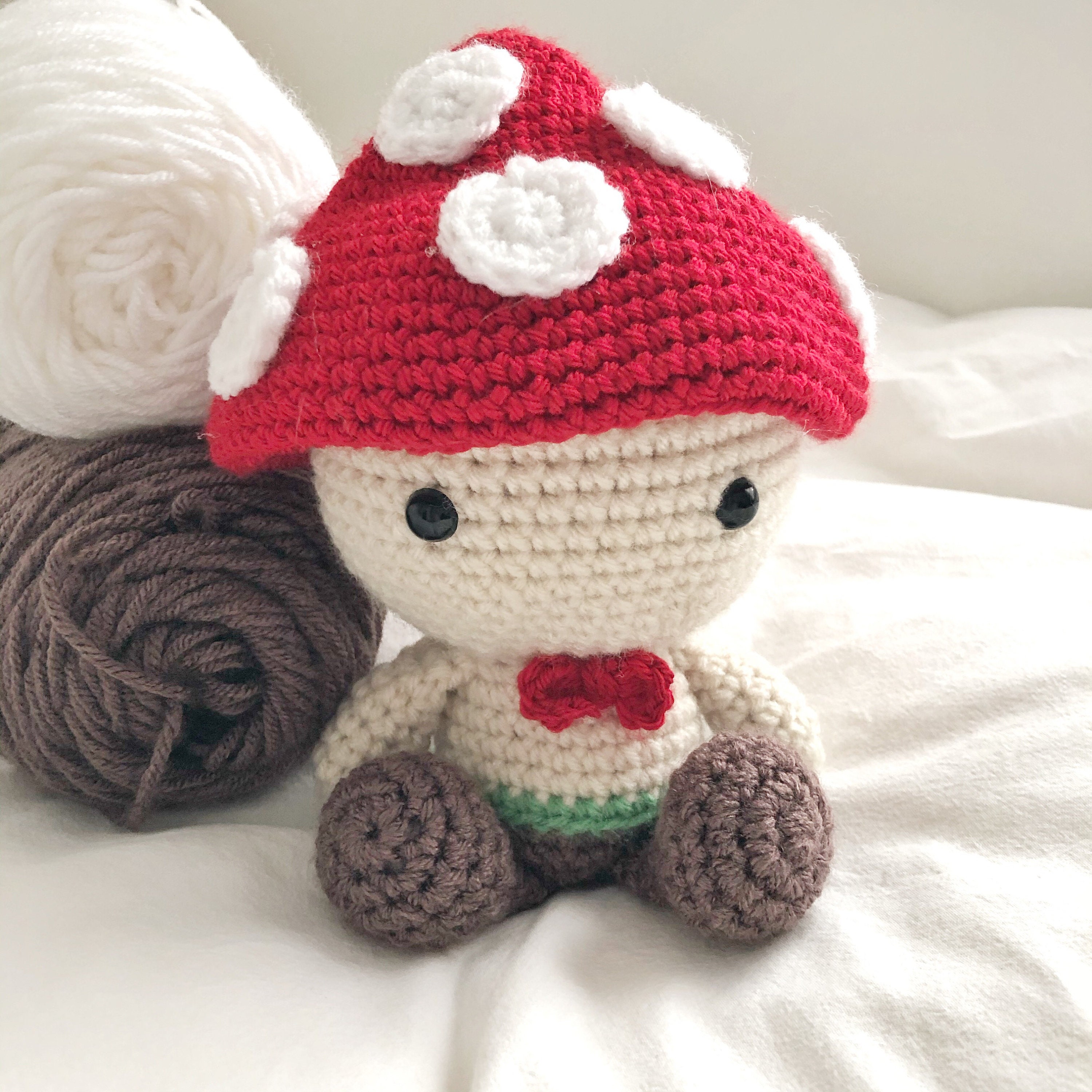 Handmade Toadstool, Toadstool Plush, Toadstool Knit, Cute Mushroom ...