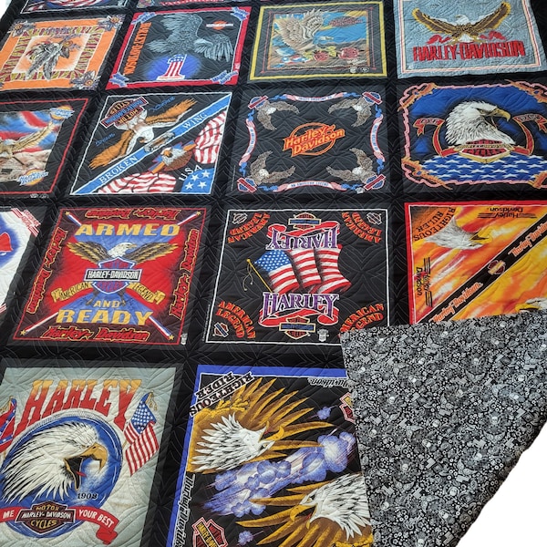 Harley Davidson Quilts - Etsy