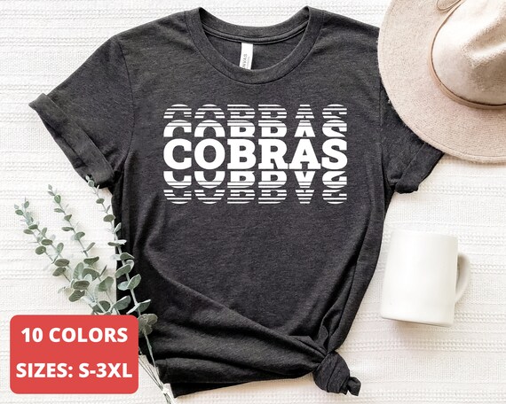 Cobras Team Mascot Shirt Cobras Pride School T-shirt Support - Etsy