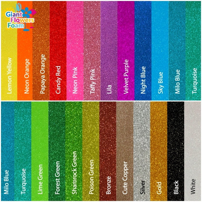 10m 30m EVA glitter foam for giant flowers flower walls | Etsy