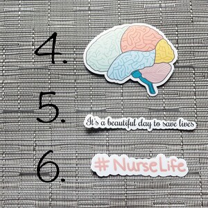 PICK YOUR OWN Custom Sticker Pack, Nursing School, Registered Nurse ...