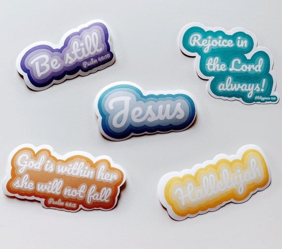 Christian Sticker Bundle Bible Sticker Pack Jesus Sticker | Etsy