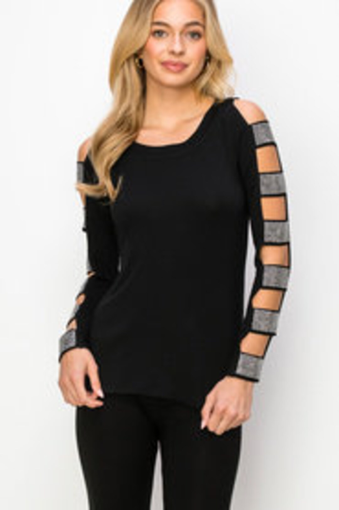 Rhinestone Open Sleeve Top - Etsy