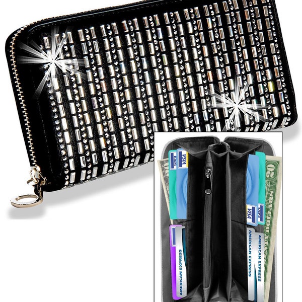 Rhinestone Wallet - Etsy