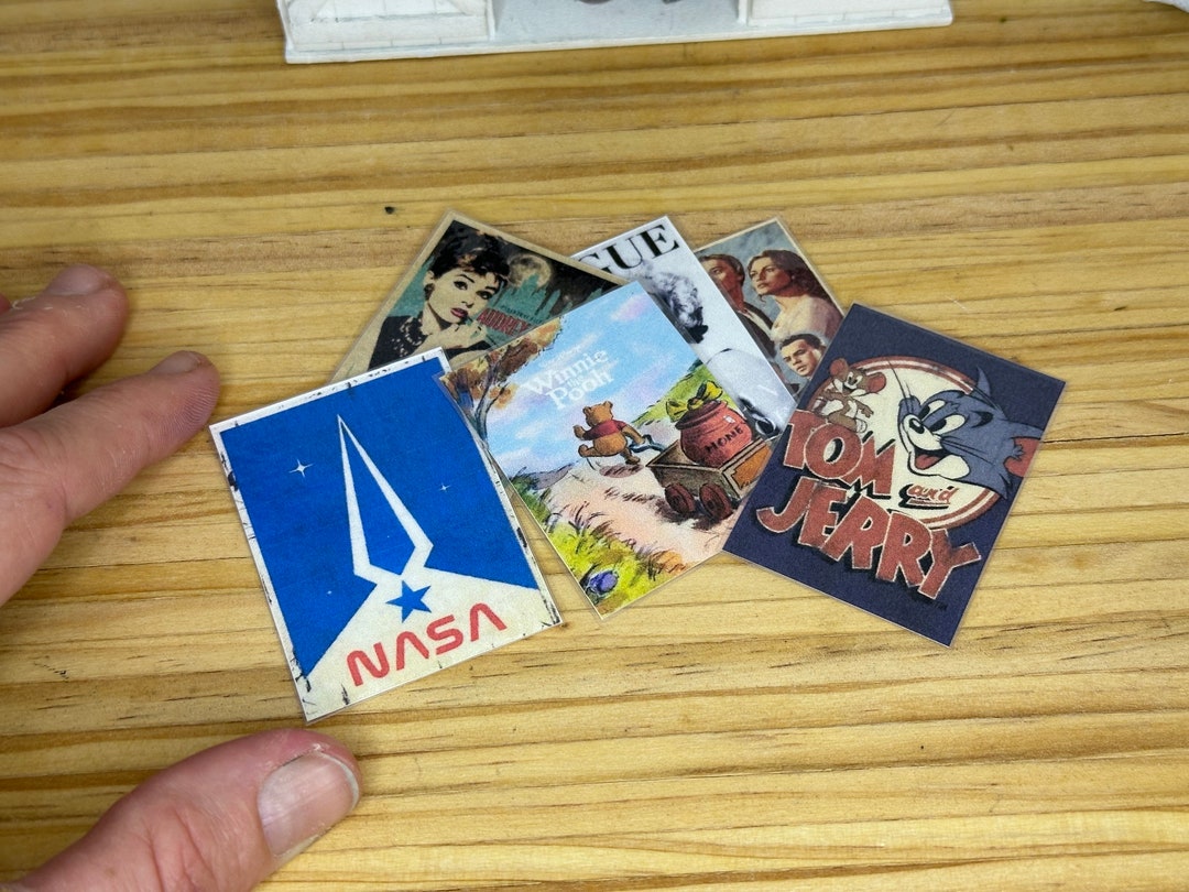 Miniature Dollhouse Posters, Movie, Cartoon, Covers, Miniature Wall ...