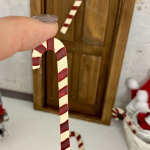 Miniature Candy Cane Decoration for Dollhouse, Christmas Miniature ...