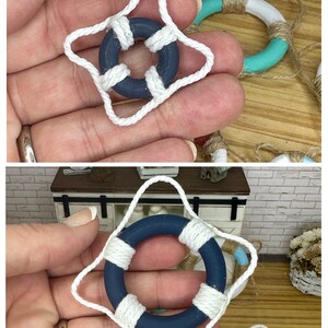 Miniature Dollhouse Life Preserver, Mini Beach House Decoration - Etsy