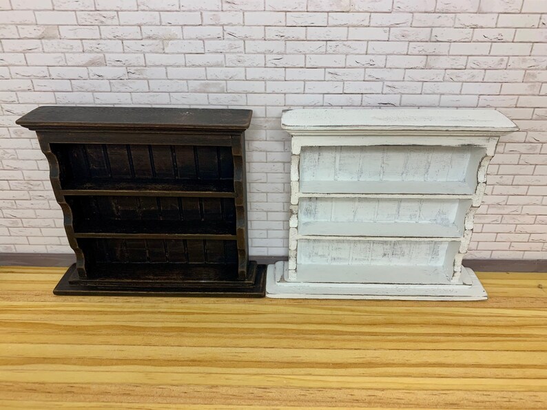 Miniature Farmhouse Book Shelf 1:12 Miniature Shelving | Etsy