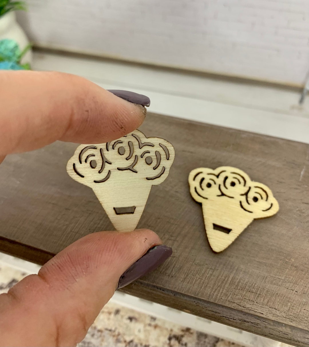 Miniature Woodcraft, Mini Flower Bouquet - Etsy