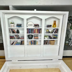 Miniature Dollhouse Bookshelf or Library Room Box, Shadow Box - Etsy