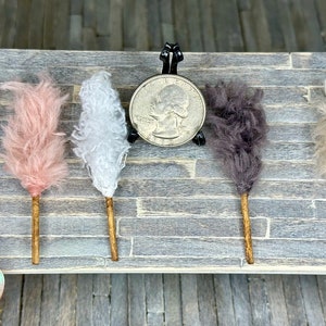 Miniature Dollhouse Feather Dusters, 1:12 Dusters, Miniature Cleaning ...