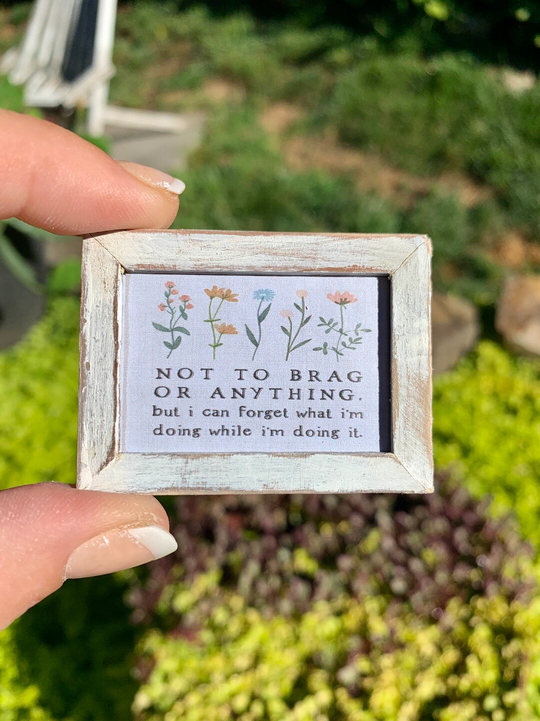 Miniature Dollhouse Sign, Dollhouse Picture, Miniature Wall Art Decor ...