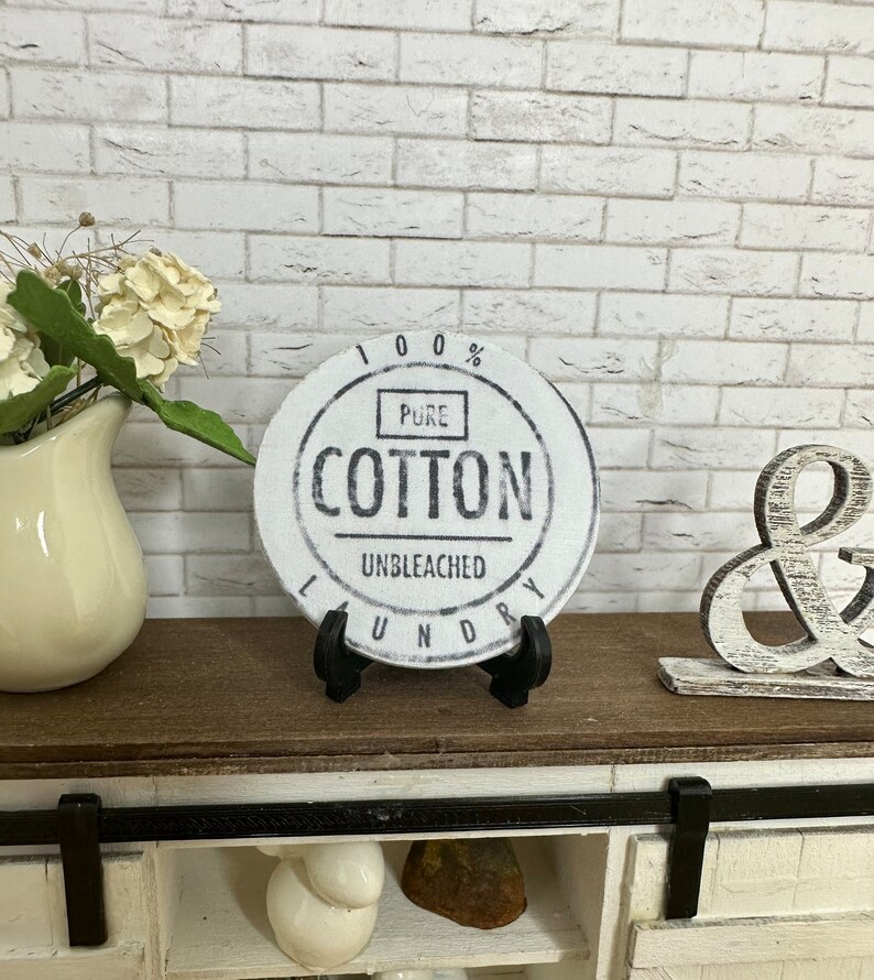 Miniature Dollhouse Vintage Style Laundry Room Sign Miniature - Etsy