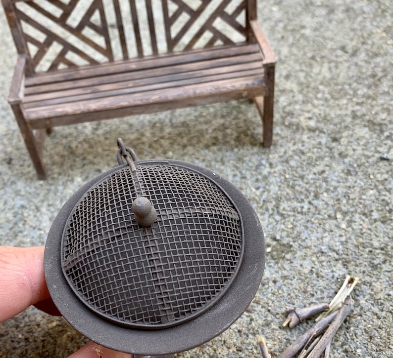 Miniature Doll House Fire Pit Scale 1:12 Miniature Patio | Etsy