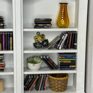 Miniature Dollhouse Bookshelf or Library Room Box, Shadow Box - Etsy