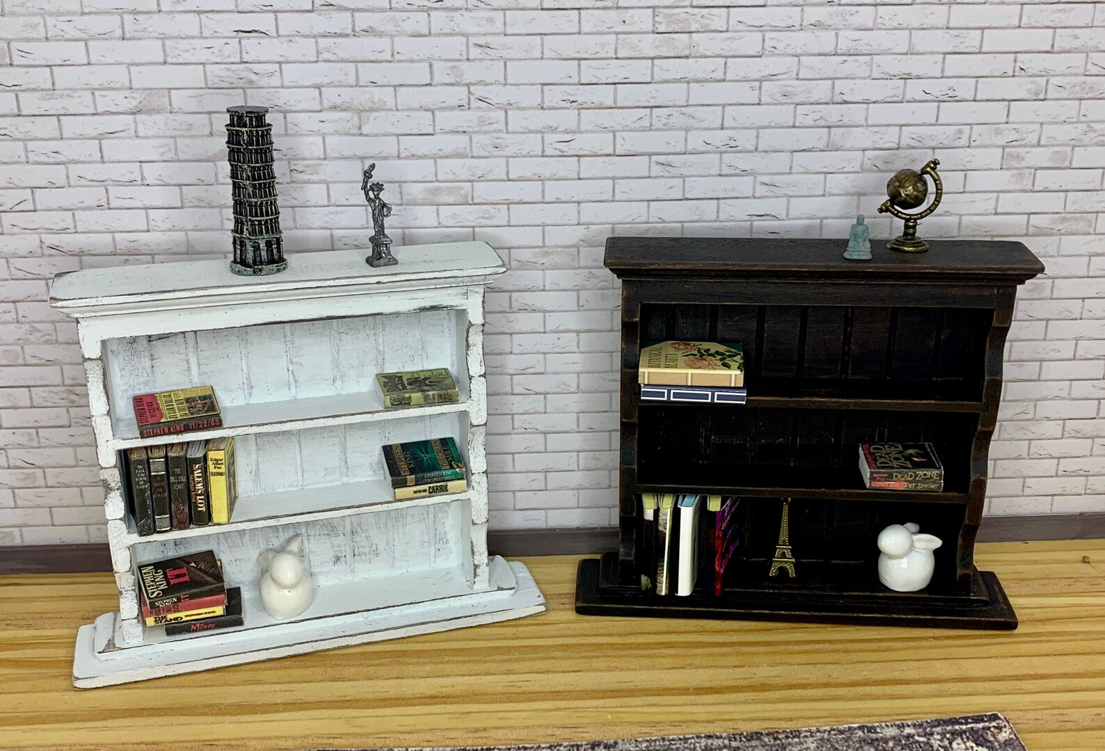 Miniature Farmhouse Book Shelf 1:12 Miniature Shelving | Etsy