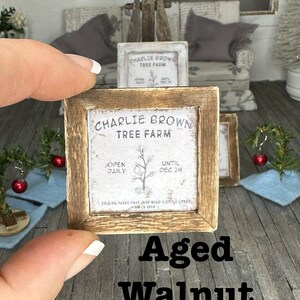 Miniature Dollhouse Charlie Brown Trees and Framed Charlie Brown Tree ...