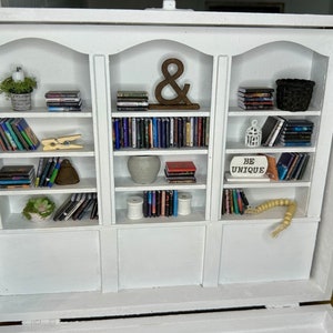 Miniature Dollhouse Bookshelf or Library Room Box, Shadow Box - Etsy