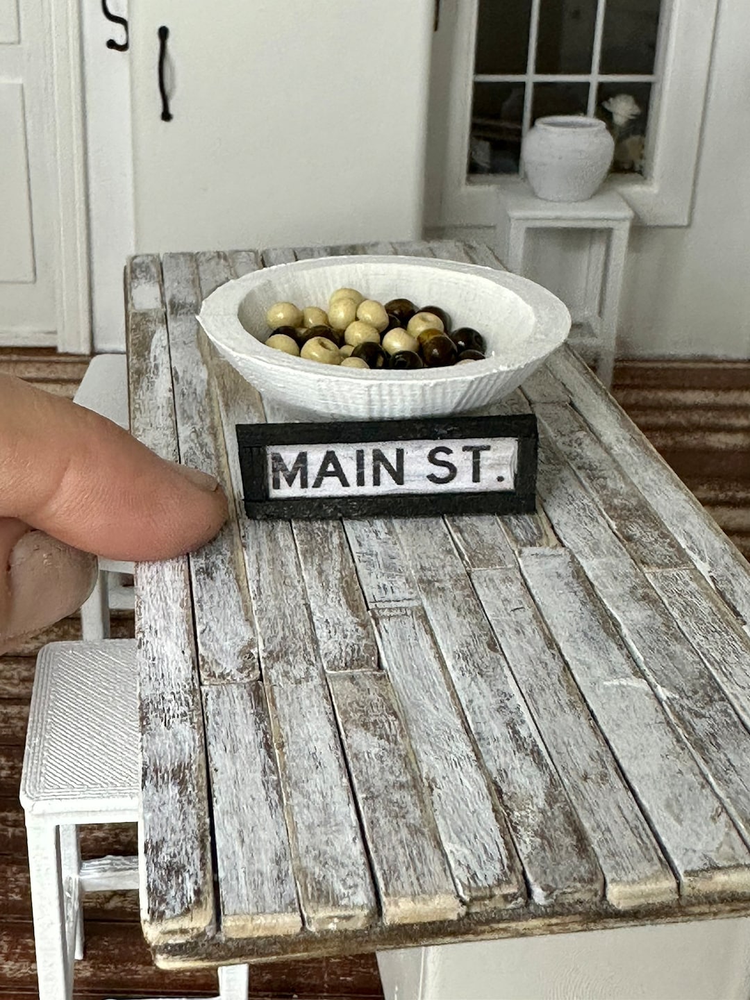 Miniature Dollhouse Main St. Vintage Sign, Dollhouse Farmhouse Picture ...