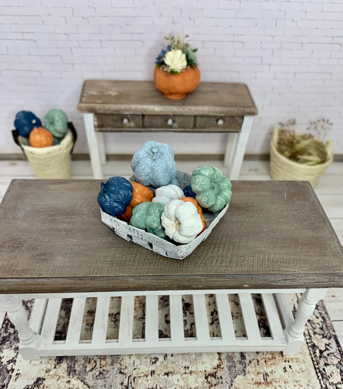 Miniature Painted Putka Pods as Doll House Pumpkins 1:12 - Etsy