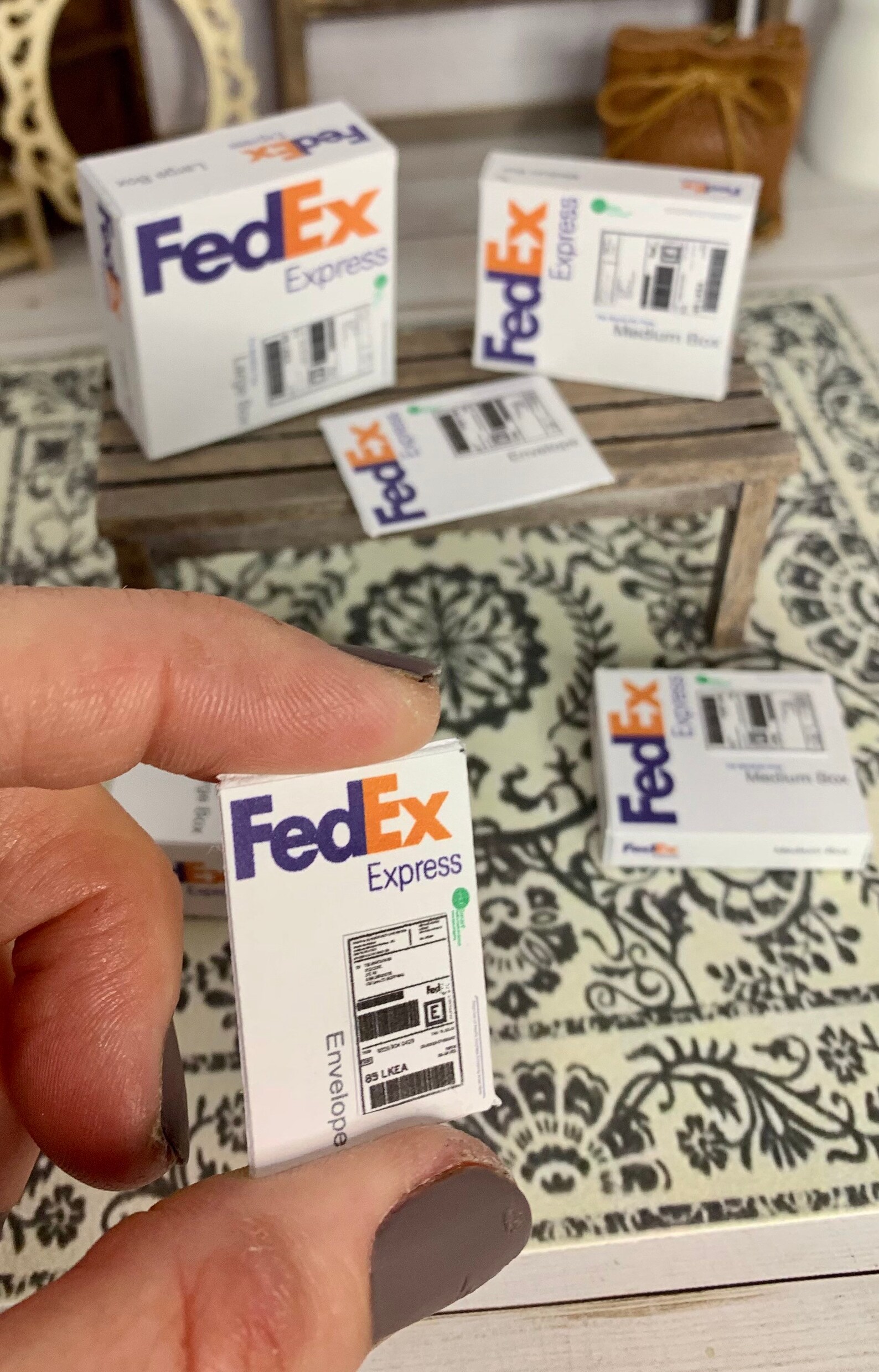 Miniature Dollhouse Mailing Packages Scale 1:12 Miniature - Etsy