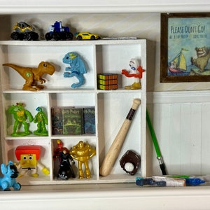 Miniature Kids Toy Room Display, Shadow Box, Mini Toy Diorama Room Box ...