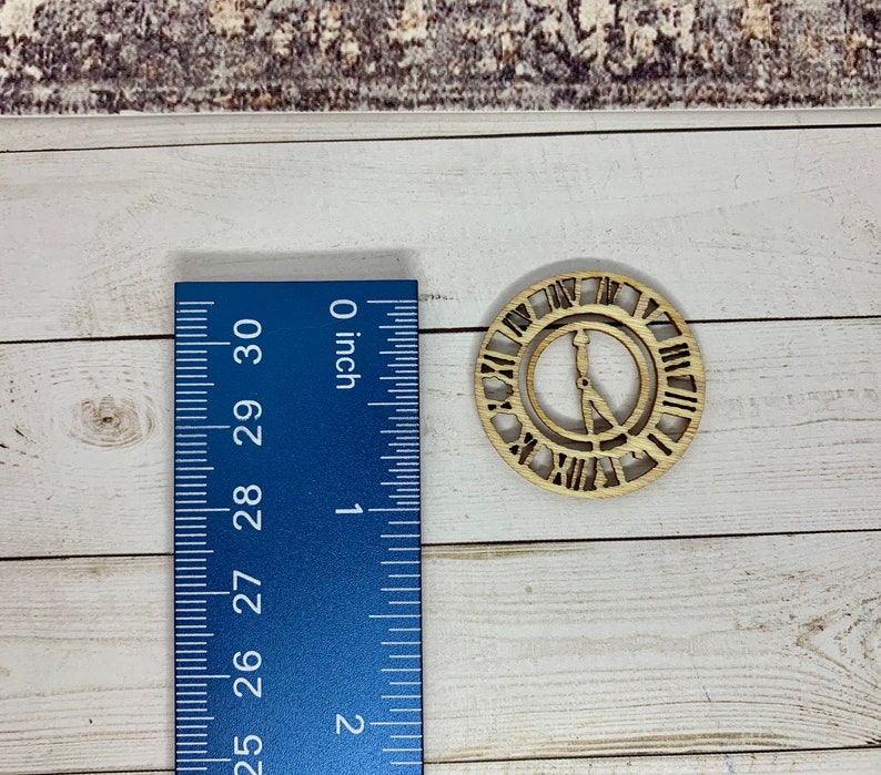Miniature Wood Clock Face Cut Outs Miniature Clocks - Etsy
