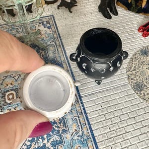 Miniature Dollhouse Cauldron and Witch Legs, Halloween Miniatures - Etsy