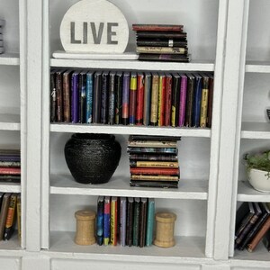 Miniature Dollhouse Bookshelf or Library Room Box, Shadow Box - Etsy