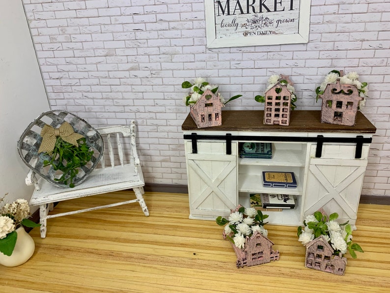 Miniature Dollhouse Pink House Flower Arrangements Miniature | Etsy