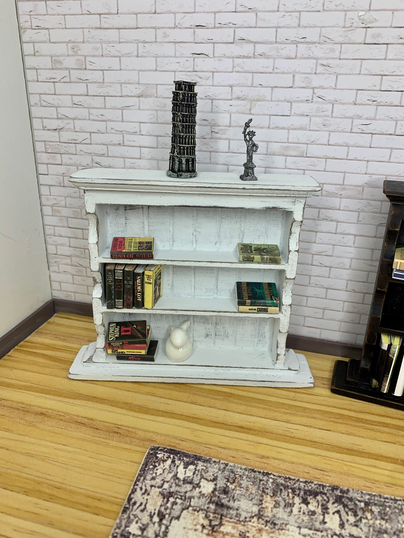 Miniature Farmhouse Book Shelf 1:12 Miniature Shelving | Etsy