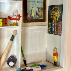 Miniature Kids Toy Room Display, Shadow Box, Mini Toy Diorama Room Box ...