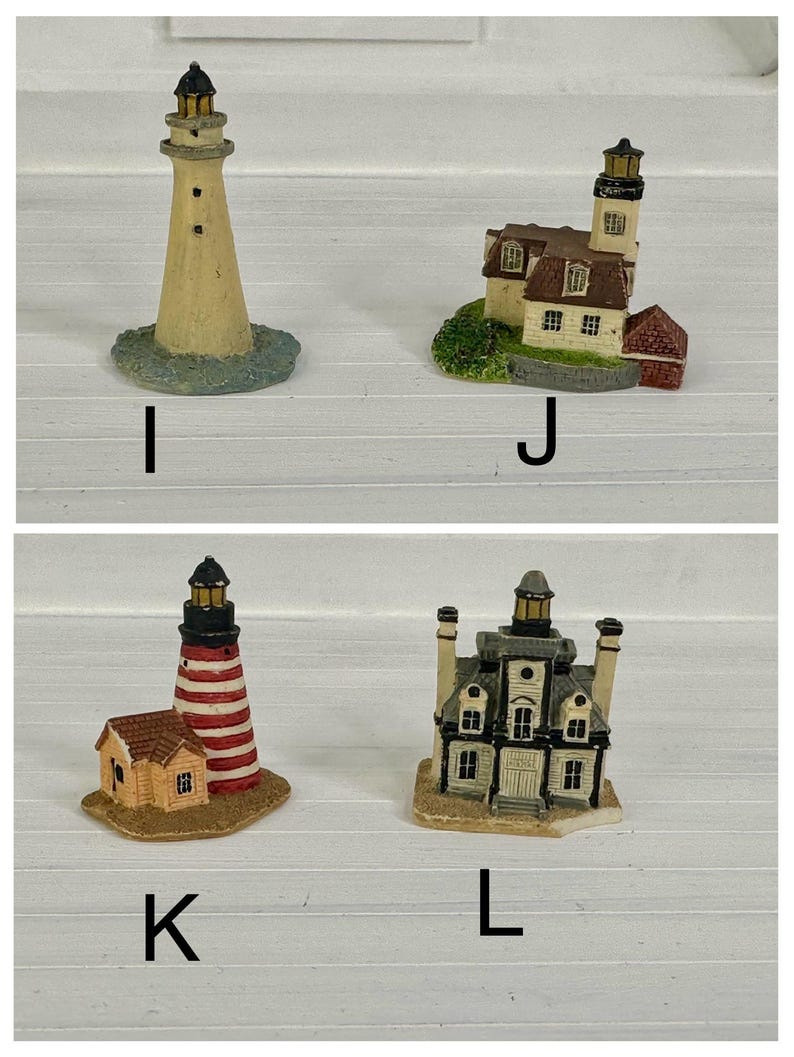 Miniature Lighthouses, Lenox Thimble Lighthouses, Sold Individually, as ...