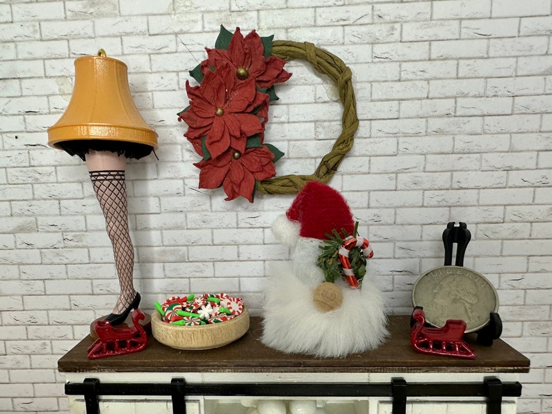 Miniature Dollhouse Christmas Gnomes/santa Gnomes, Christmas Miniatures ...