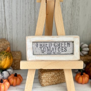 Miniature Dollhouse Fried Green Tomatoes Sign, Miniature Farmhouse ...