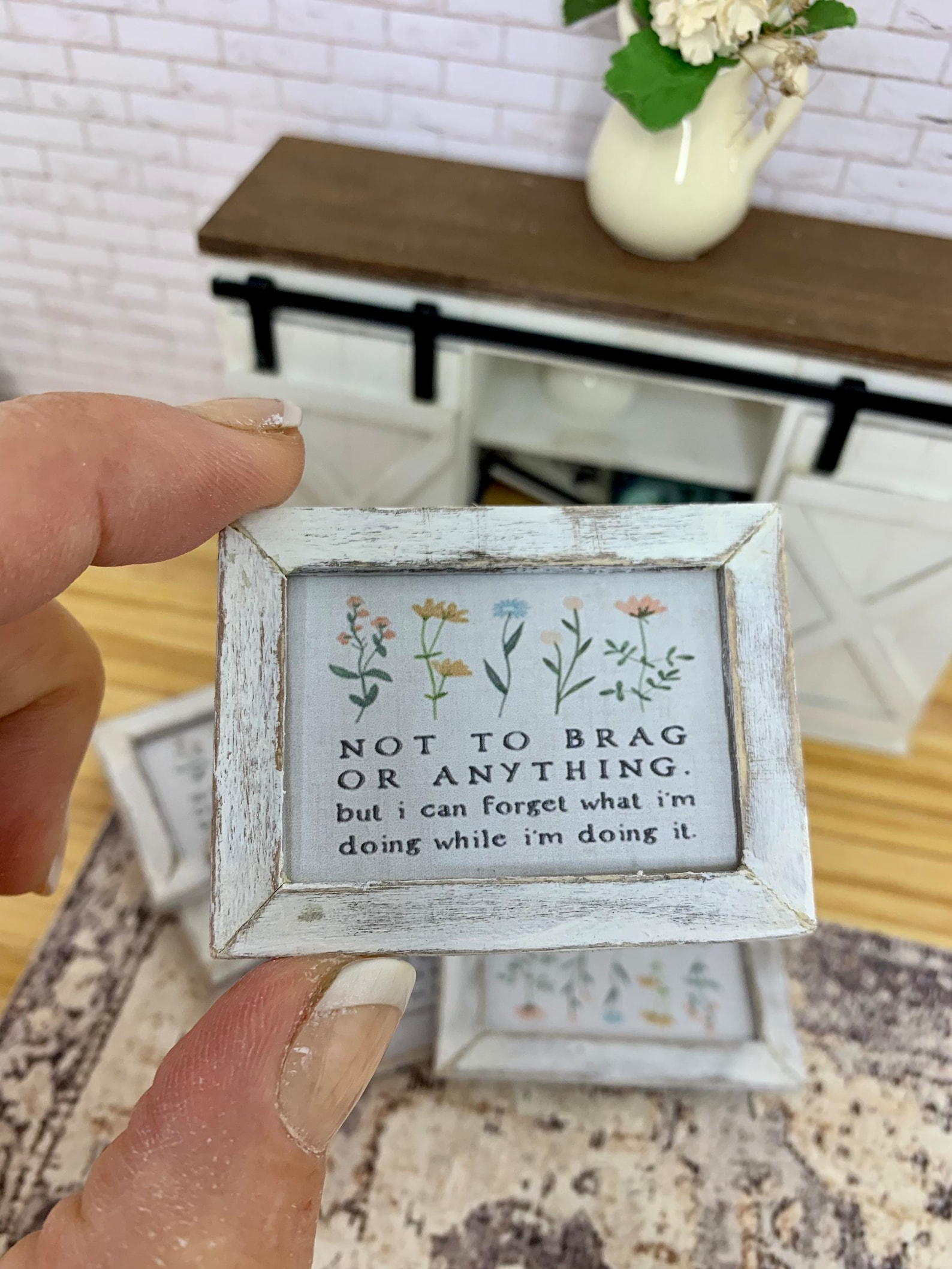 Miniature Dollhouse Sign Dollhouse Picture Miniature Wall - Etsy