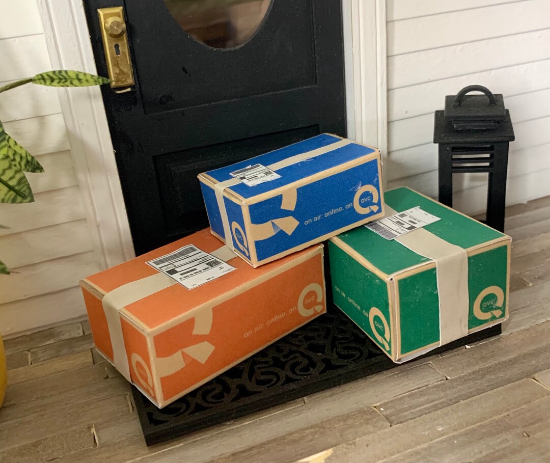 Miniature Dollhouse Boxes, Scale 1:12, Miniature Mail, Set of 3 - Etsy