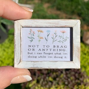 Miniature Dollhouse Sign, Dollhouse Picture, Miniature Wall Art Decor ...