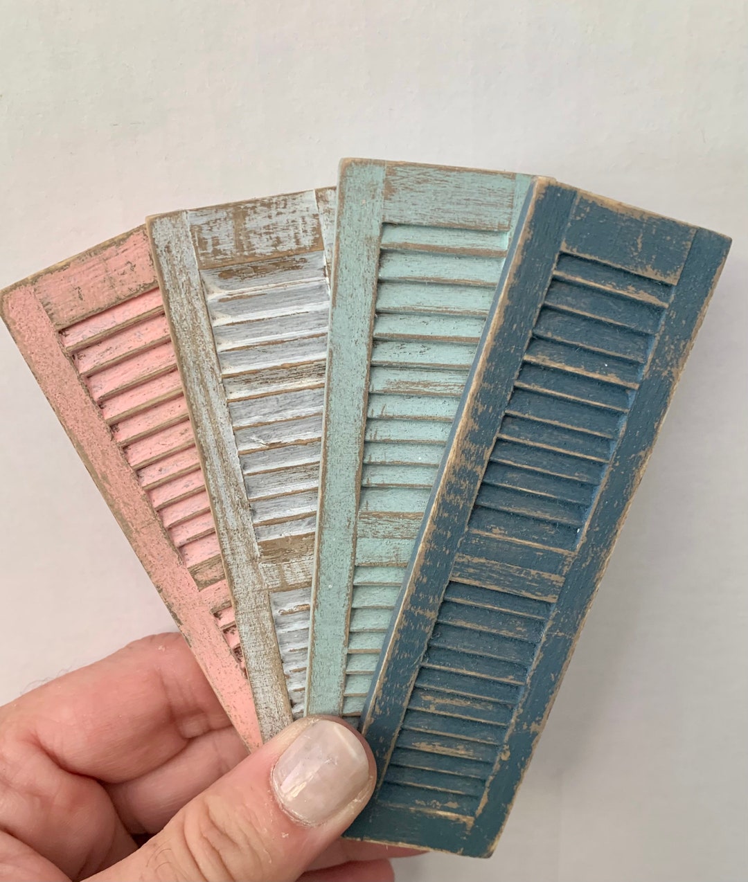 1:12, Miniature Dollhouse Shabby Chic Shutters, Miniature Farmhouse ...