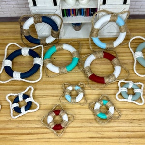 Miniature Dollhouse Life Preserver, Mini Beach House Decoration - Etsy