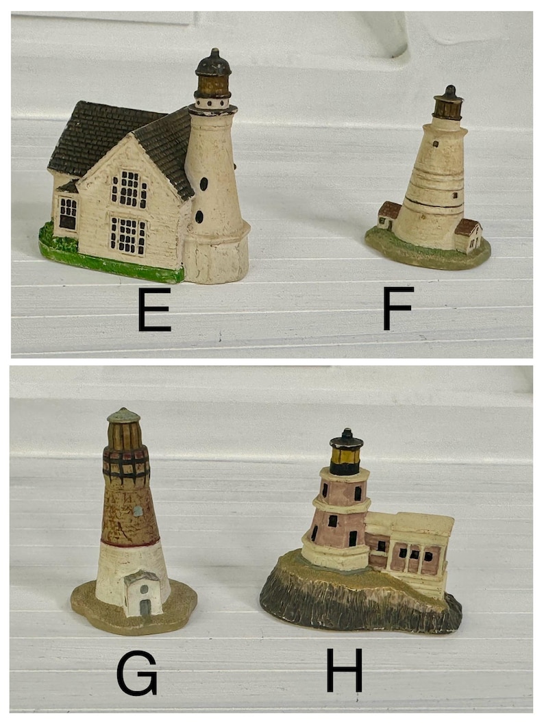 Miniature Lighthouses, Lenox Thimble Lighthouses, Sold Individually, as ...