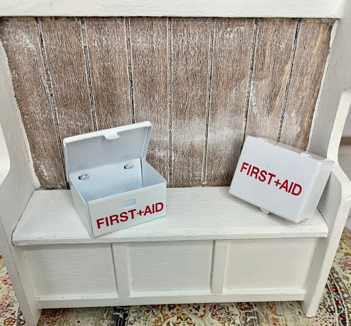 Miniature Dollhouse First Aid Box Scale 1:12 Miniature - Etsy