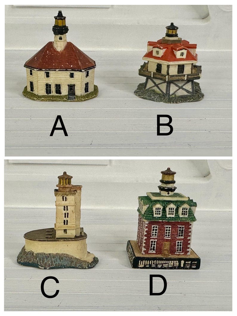 Miniature Lighthouses, Lenox Thimble Lighthouses, Sold Individually, as ...