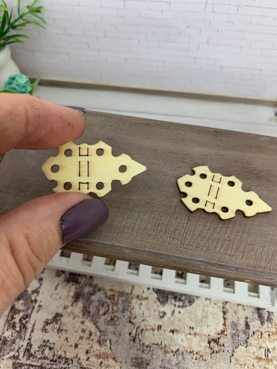 Miniature Wood Cut Out of a Hinge Miniature Woodcraft | Etsy