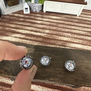 Miniature Dollhouse Navigation Compass, Mini Compass Charm - Etsy