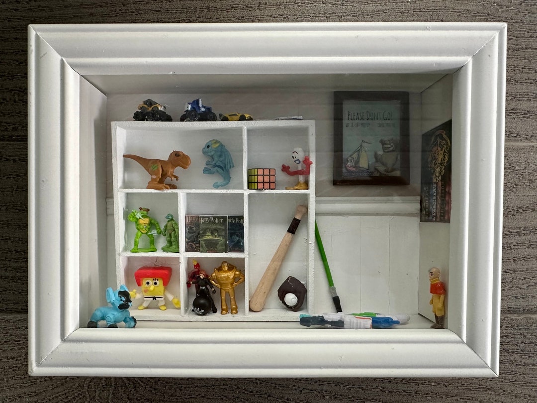 Miniature Kids Toy Room Display, Shadow Box, Mini Toy Diorama Room Box ...