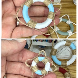 Miniature Dollhouse Life Preserver, Mini Beach House Decoration - Etsy